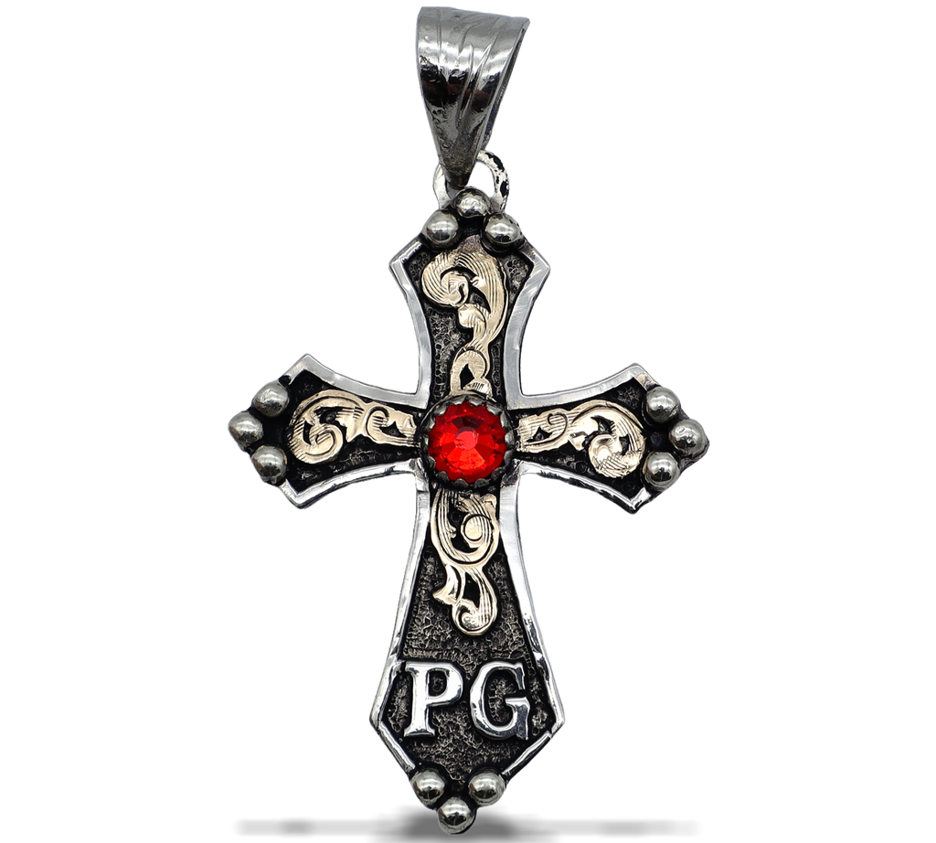 Golden Blessings Custom Cross Pendant – Cowboss Silversmiths